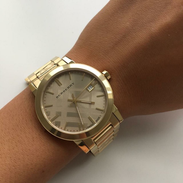 Burberry BU9038 The City Mens & Womens Gold 38mm Watch 2 Year for sale ...