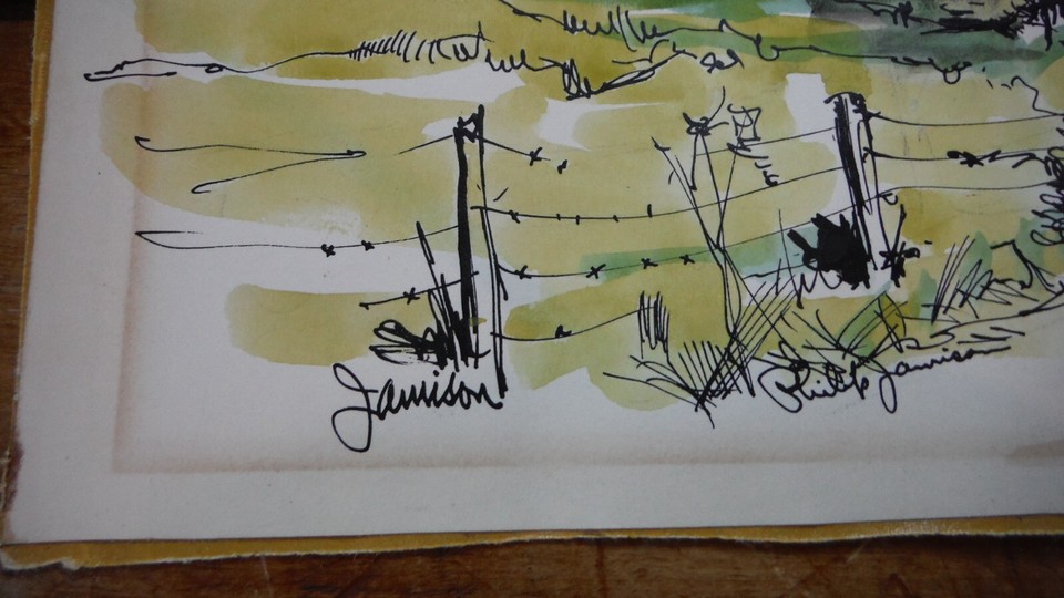 Vintage Philip Jamison Signed West Chester PA "Frank's Barn" Watercolor ...