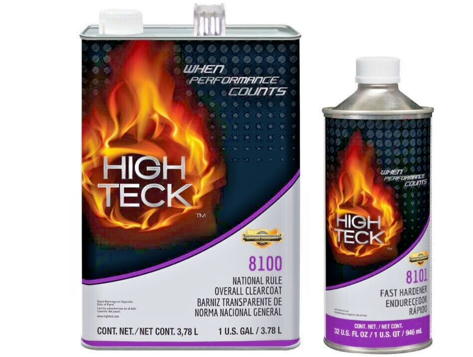 High Teck 8100 4:1 Premium Clear Coat Gallon Kit Compare to Matrix MS ...