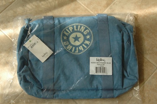 NWT KIPLING New Classics Onalo Duffle Bag - Dynamic Blue/Silver 17-3/4 ...
