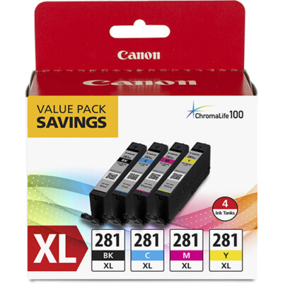 Canon PIXMA TR7520 (2037C005) High Yield Ink Set (BK/C/M/Y) | eBay