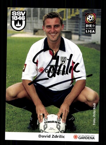 David Zdrilic Autogrammkarte SSV Ulm 1846 1998-99 2. Satz Original ...