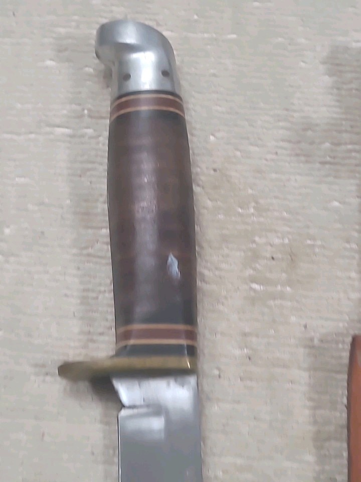 Vintage Western USA L66 Hunting Fixed Knife with Sheath, Stacked ...