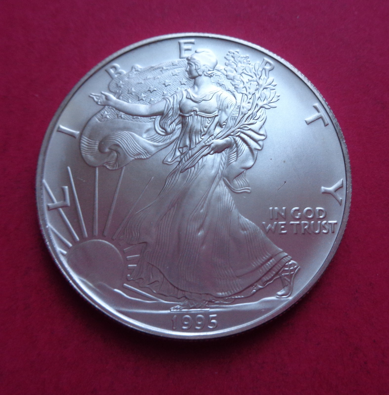 1995 SILVER DOLLAR AMERICAN EAGLE - SHARP/BRILLIANT/UNCIRCULATED | eBay