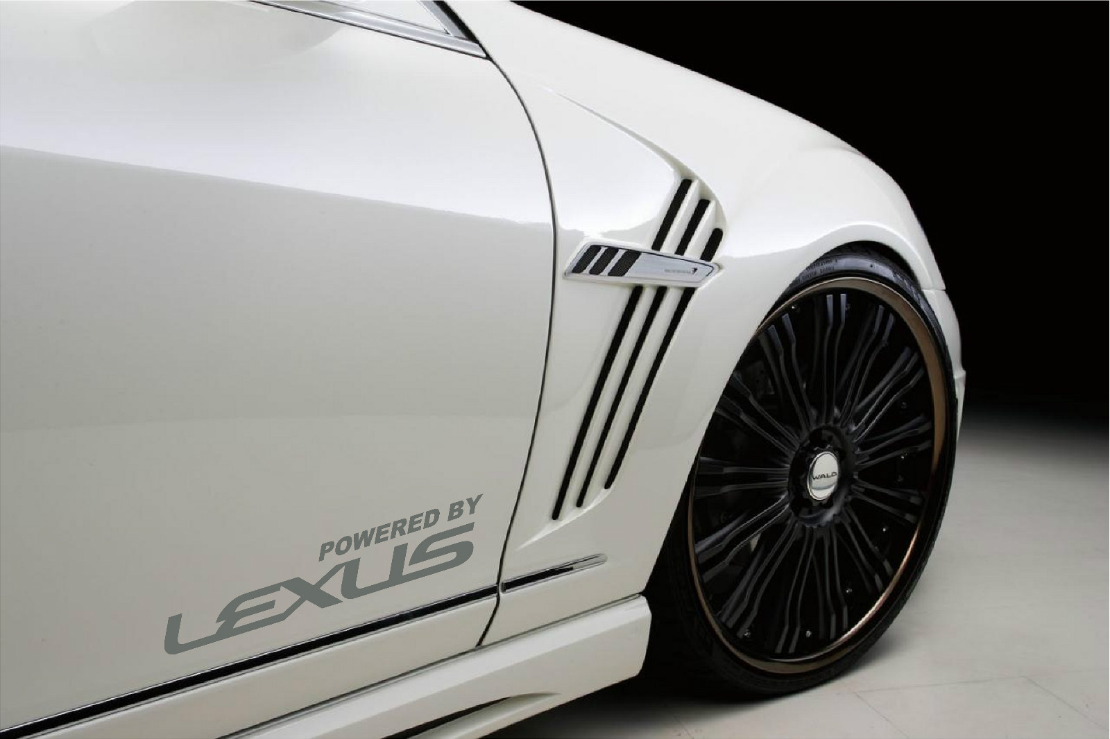 Powered by LEXUS Sport Racing Decal sticker emblem logo SILVER Pair | eBay