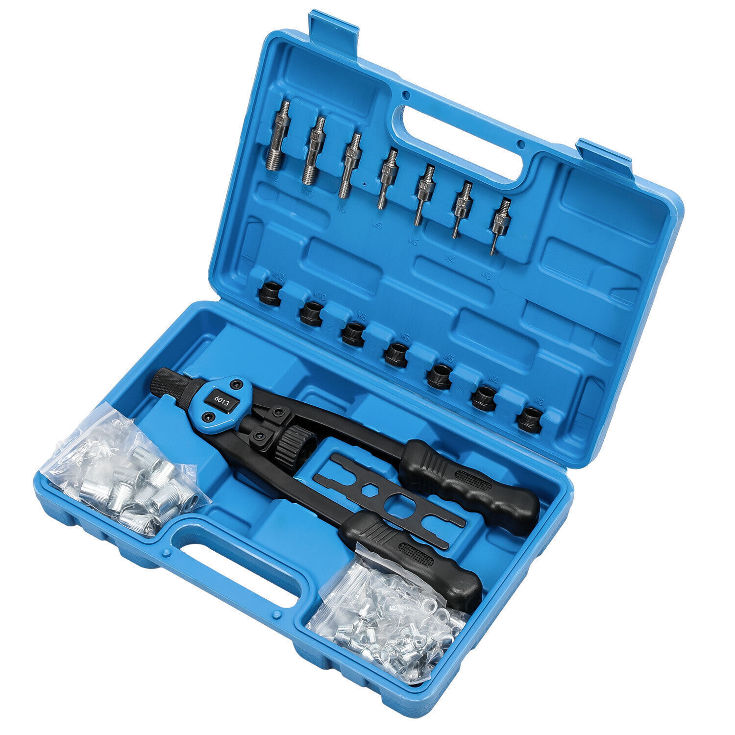 Professional 300PCS Hand Nut Tool M3- M12 Repair Kit Riveter Rivnut Gun ...
