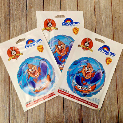 18" Taz Happy Birthday Balloon 3 Pack | eBay