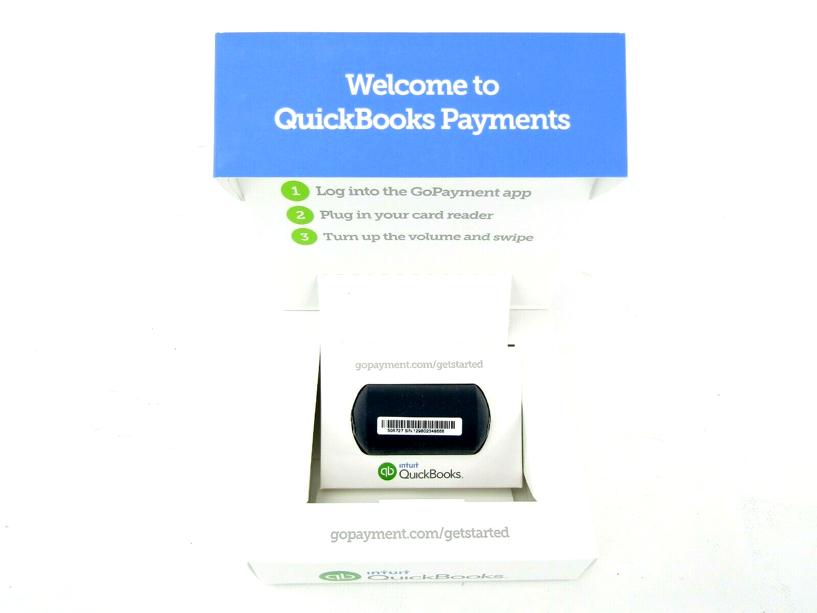 Intuit 505908 GoPayment Mobile Credit Debit Card Reader | eBay