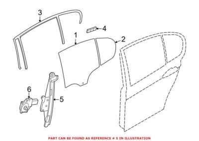 Genuine OEM Rear Left Window Regulator for BMW 51357281887 | eBay