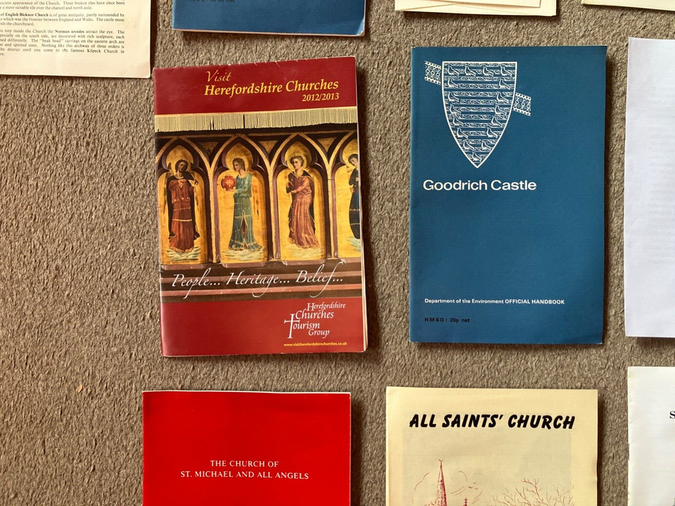 JOB LOT OF CHURCH- ABBEY- CASTLE -CATHEDRAL EPHEMERA BOOKLETS GOODRICH ...