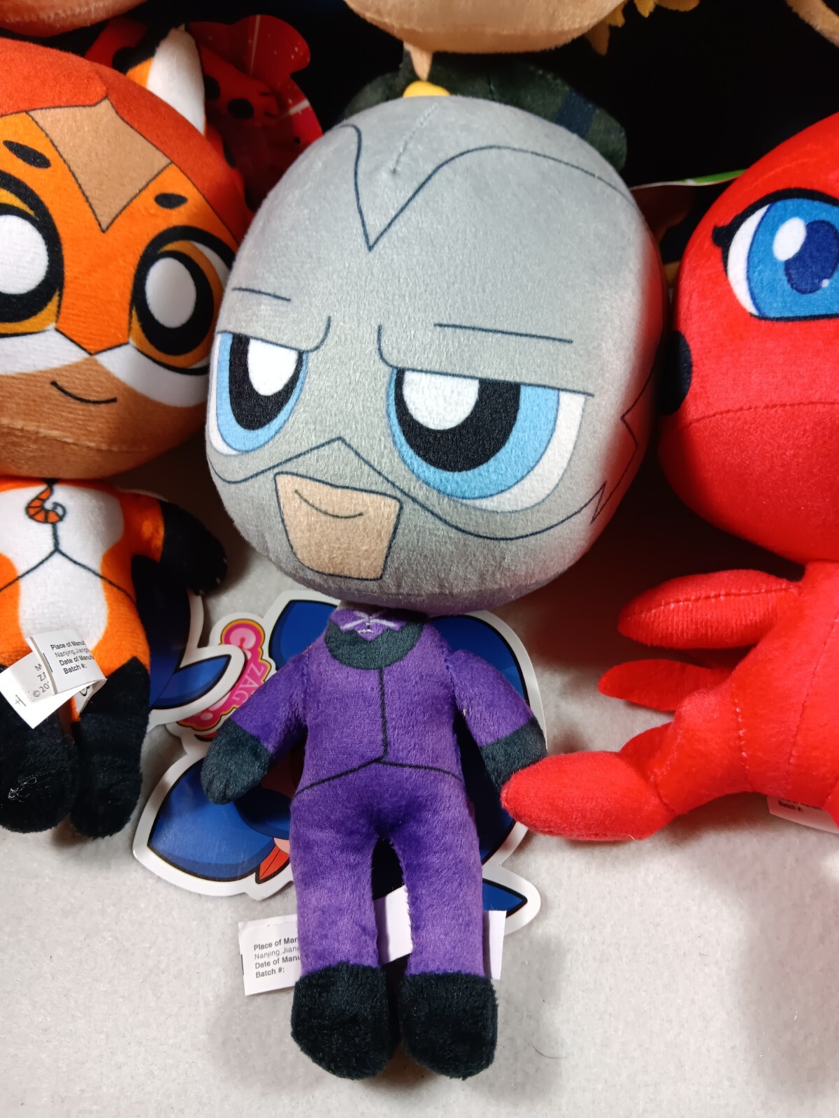 Miraculous Zag Chibis Plush Set of 8 Cat Noir & Ladybug Stuffed Animal ...