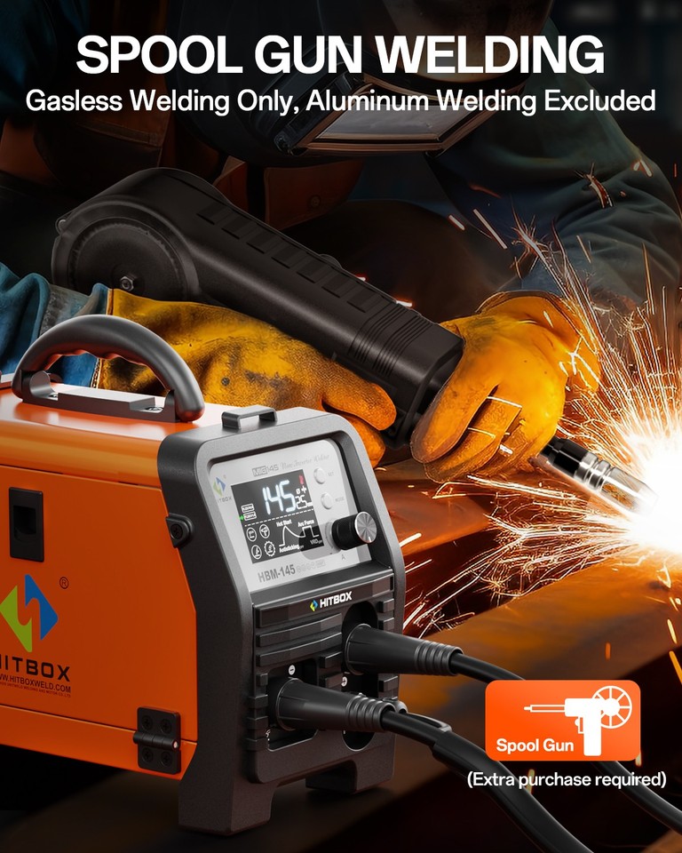 4in1 Flux MIG Stick Lift TIG Welder Support Spool Gun 110V/220V w TIG ...