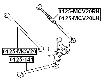 Rear Left Transverse Link Fits Daihatsu 48740-06020, 48740-33060 | eBay ...