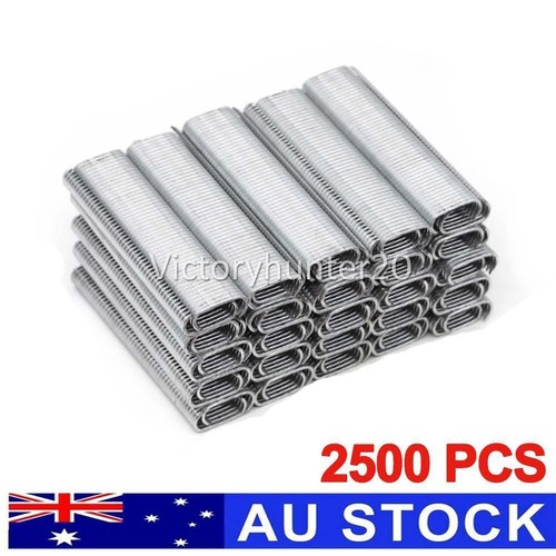 2500 Pcs SR8 GALFAN Zinc-Alu Hog Ring C Clips Fence Wire Ringer 20mm ...