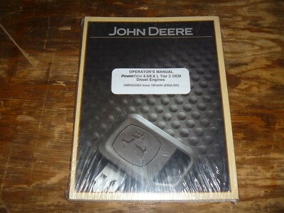 John Deere 4.5L Engine 4045DF270 4045HF275 Owner Operator Maintenance ...