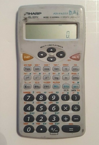Sharp EL-531V Advanced D.A.L. Calculator No Cover | eBay