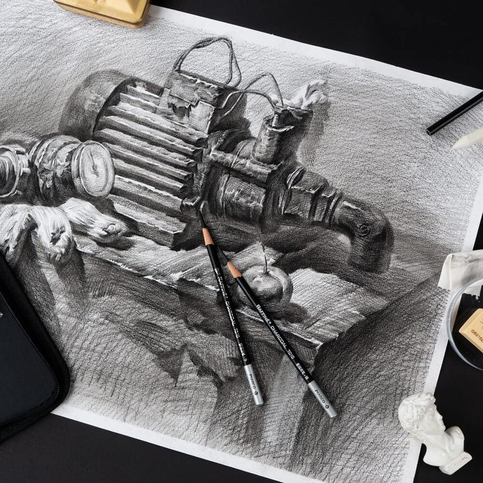 29PCS Professional Drawing Artist Kit Set Pencils And Sketch Charcoal ...