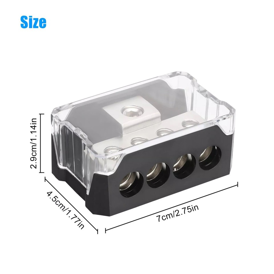 2x New Power Ground Amp Distribution Block Equipped with an Anti ...