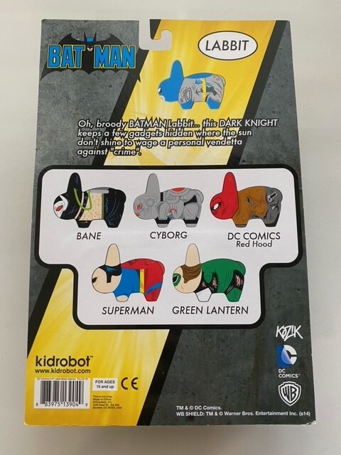 Kidrobot DC Comics Frank Kozik Batman Labbit 2.5" Vinyl Figure FP20 ...