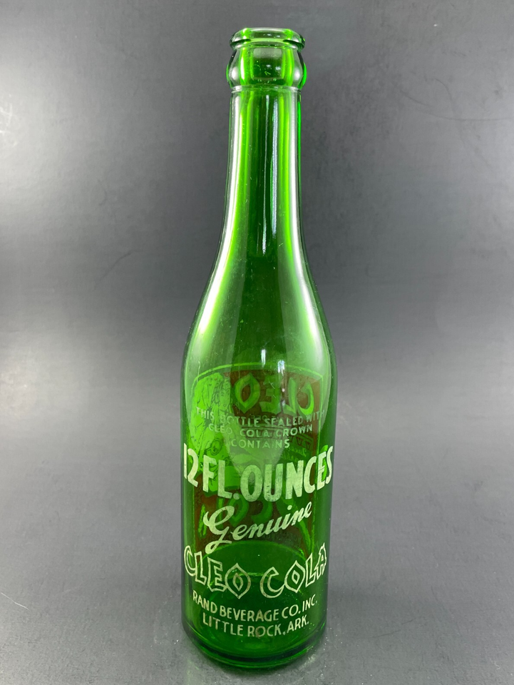 CLEO COLA Green Soda Pop ACL Bottle LITTLE ROCK AR ARKANSAS | eBay