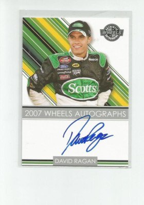 2007 WHEELS AUTOGRAPHS #33 DAVID RAGAN | eBay