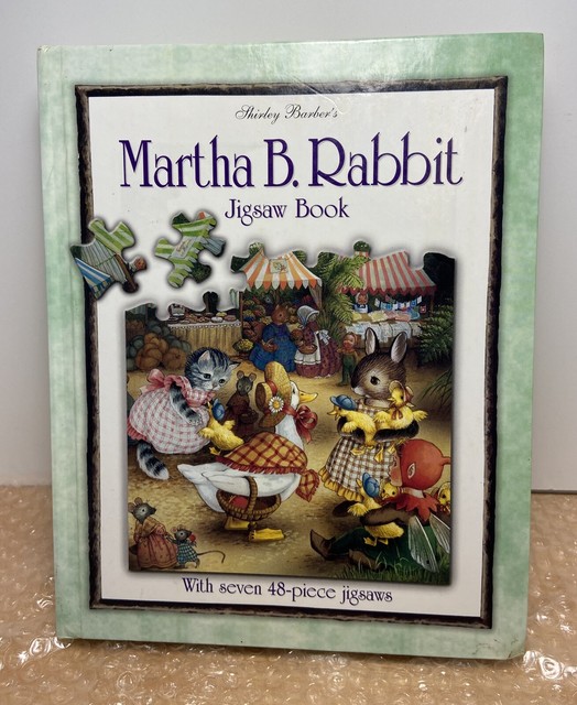 Martha B Rabbit Tabitha Cat Jigsaw Book by Shirley Barber 7 Puzzles ...