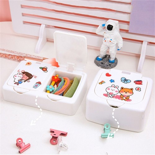 Multi-functional Sticker Storage Box Stationery Containers Cosmetics ...