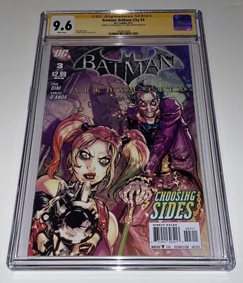 Tara Strong CGC SS 9.6 Signed Batman: Arkham City #3 NM Harley Quinn ...