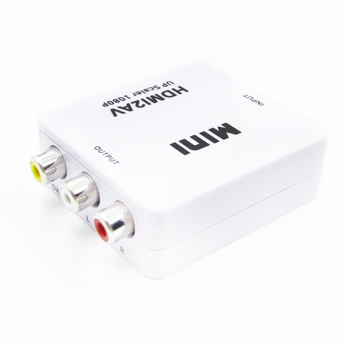 Mini Composite AV CVBS 3RCA to HDMI Video Converter Adapter 720p 1080p ...