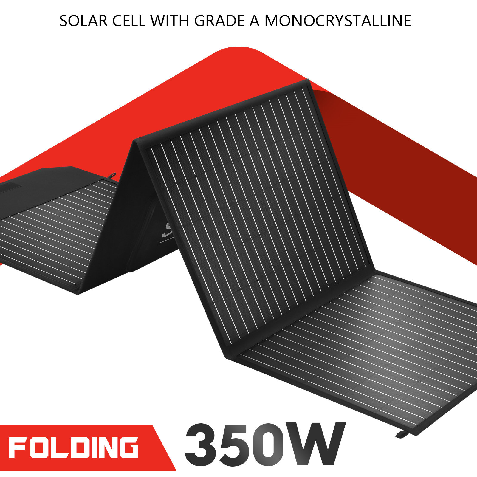 12V 350W Folding Solar Panel Blanket Solar Mat Kit Mono Flexible ...