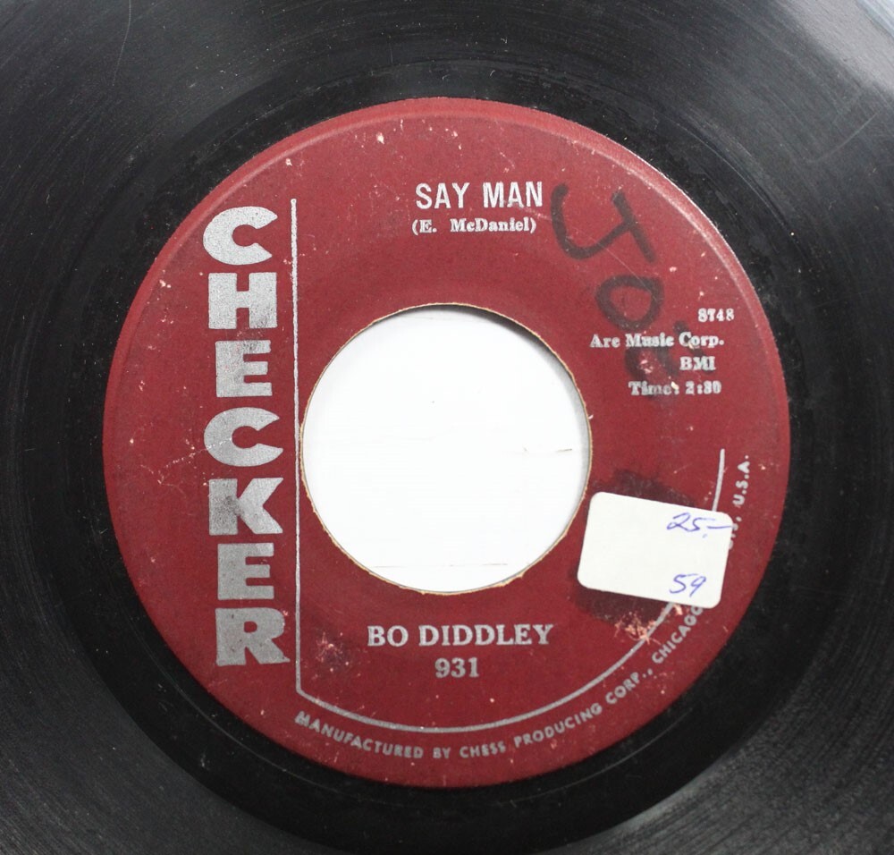 Hear! Blues 45 Bo Diddley - Say Man / The Clock Strikes Twelve On ...