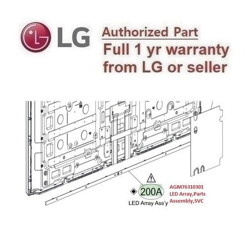 LG Genuine Part #AGM76310301 LG LED LCD TV SVC Parts Assembly for ...