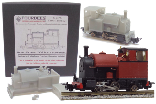 Fourdees Limited Corris Tattoo Locomotive 009 / OO9 Kit for Bachmann ...