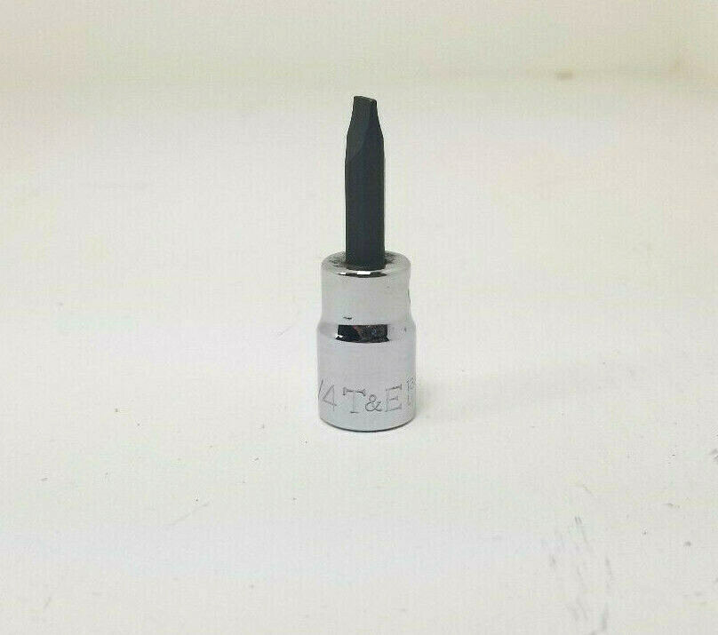 T&E 13808 Flathead 1/4" Bit Socket 3/8" Drive *MADE IN THE USA* | eBay