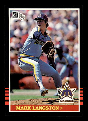 Mark Langston 1985 Donruss #557 Seattle Mariners Rookie | eBay