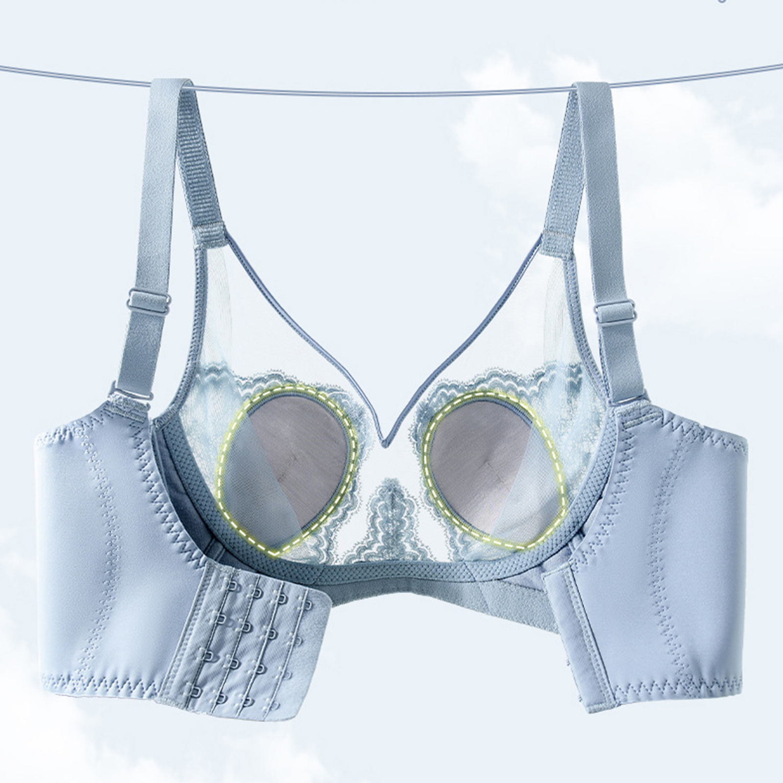 Women Brassiere Adjustable Daily Wear Lace Patchwork Women Bra Solid ...