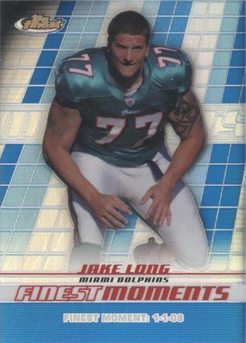 2008 Topps Finest - Finest Moments Jake Long #FM-JL Blue Refractor /299 ...