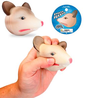 STRESS POSSUM - Squish Squeezable Squishy Cute Figure Fidget Toy ...