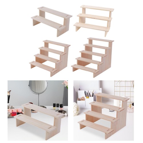 Wooden Display Riser Stand Multifunctional Countertop Action Figures ...