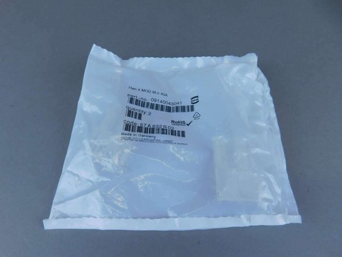 *Lot of 3* Harting 09140043041 Connector HAN 4 MOD M-C 40A (2 Per Bag ...