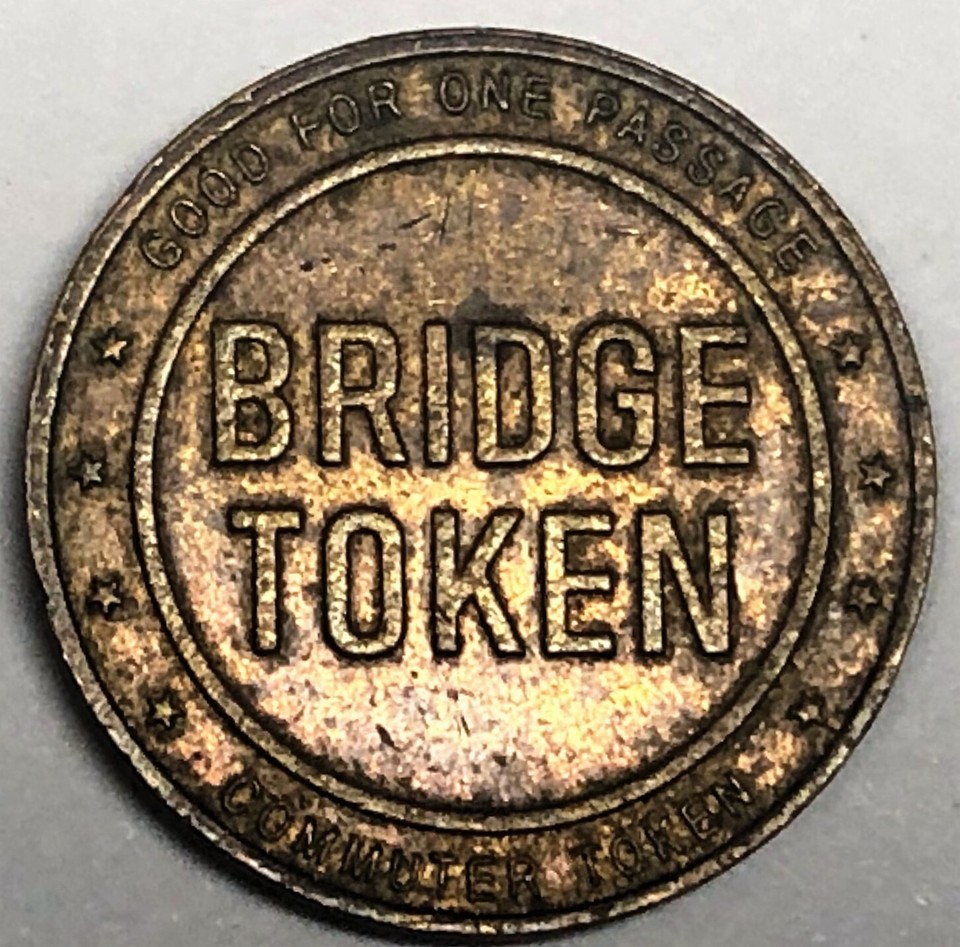 # C9358 DELAWARE BRIDGE BRASS TOKEN, | eBay