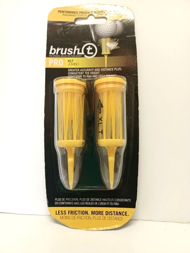 Brush T Pro XLT Jumbo Golf Tees - Yellow, Pack of 2 (FBA_XLC1000F) for ...