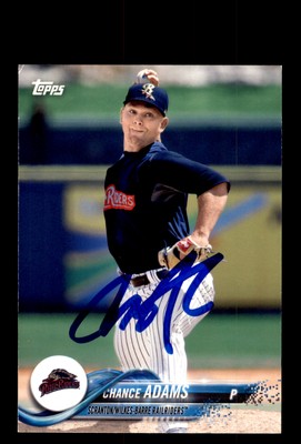 Signed Baseball Card Auto 2018 Topps Pro Debut #69 Chance Adams | eBay