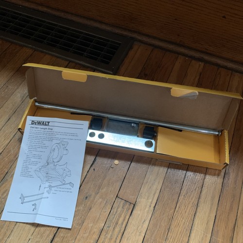 DeWALT Length Stop for Miter Saw ~ DW7051 ~ Works w/ DW704/DW705 Miter ...