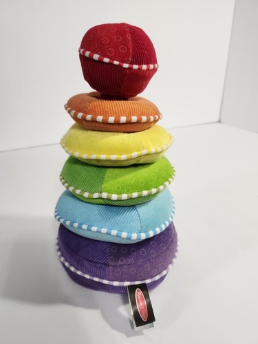 Melissa & Doug Soft Plush Rainbow Stacking Rings | eBay