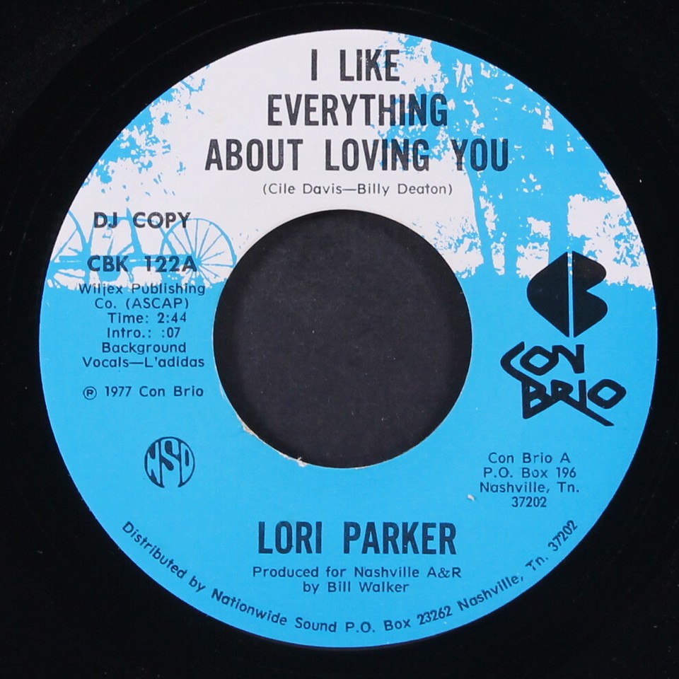 LORI PARKER: i like everything about loving you / out of luck out of ...