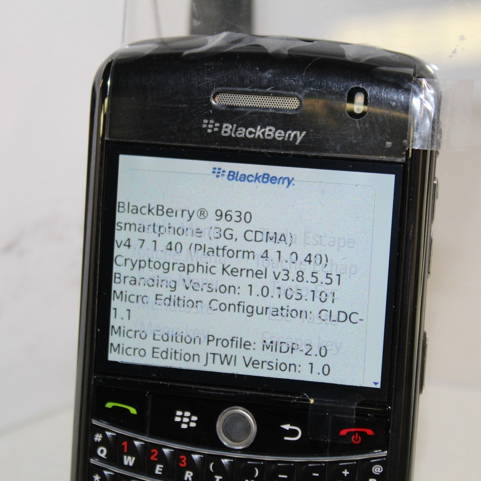 Rare Vintage Blackberry Tour 9630 Verizon Phone Black 2GB In Box ...