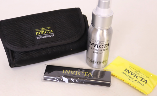 Invicta Watch Cleaning Kit (IG0036) Solution, Brush, Cloth and Travel ...