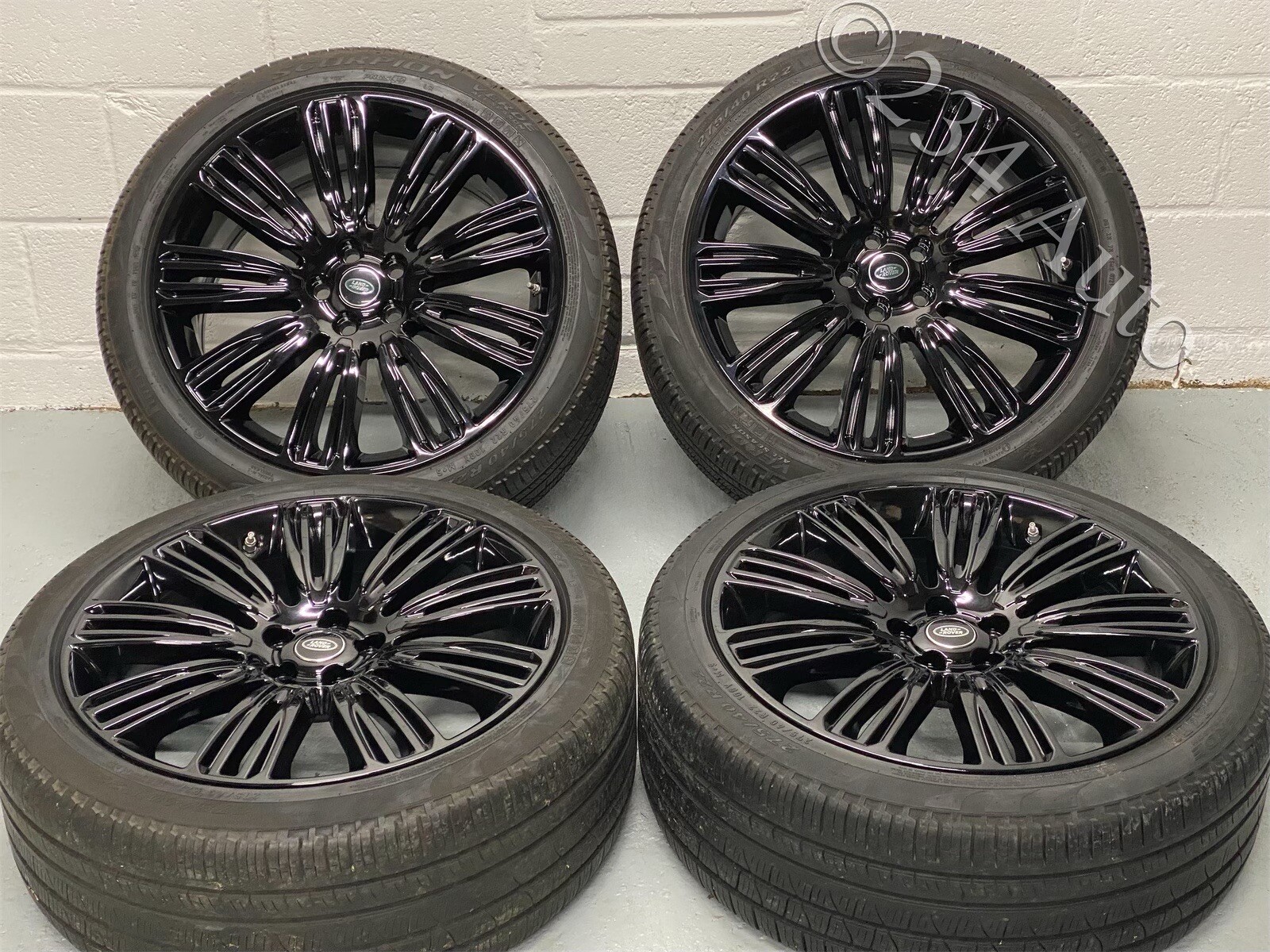 GENUINE 22" RANGE ROVER 9012 ALLOY WHEELS (GLOSS BLACK) LATEST ALLOYS ...