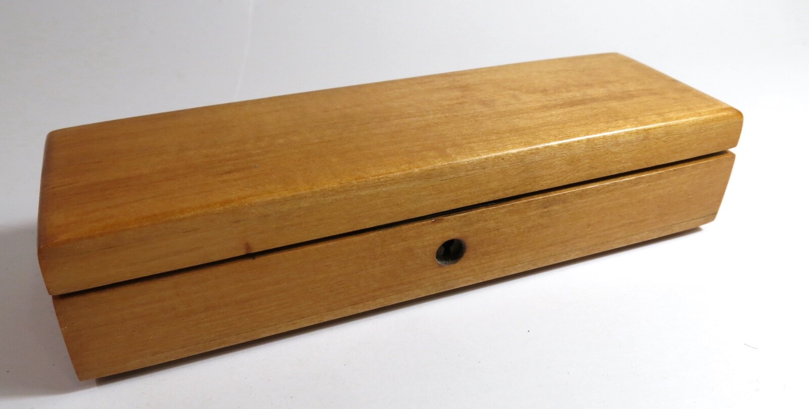 Restored & Refinished Antique Maple Pencil Box with Hinged Lid | eBay